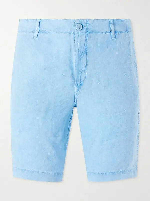 Vilebrequin Straight-leg Garment-dyed Linen Shorts