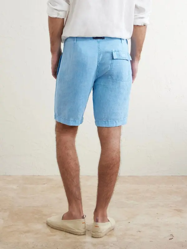 Vilebrequin Straight-leg Garment-dyed Linen Shorts