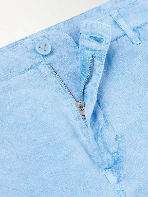 Vilebrequin Straight-leg Garment-dyed Linen Shorts