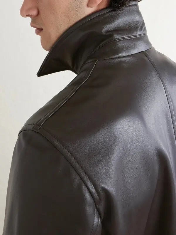 J. MUESER Racer Leather Jacket