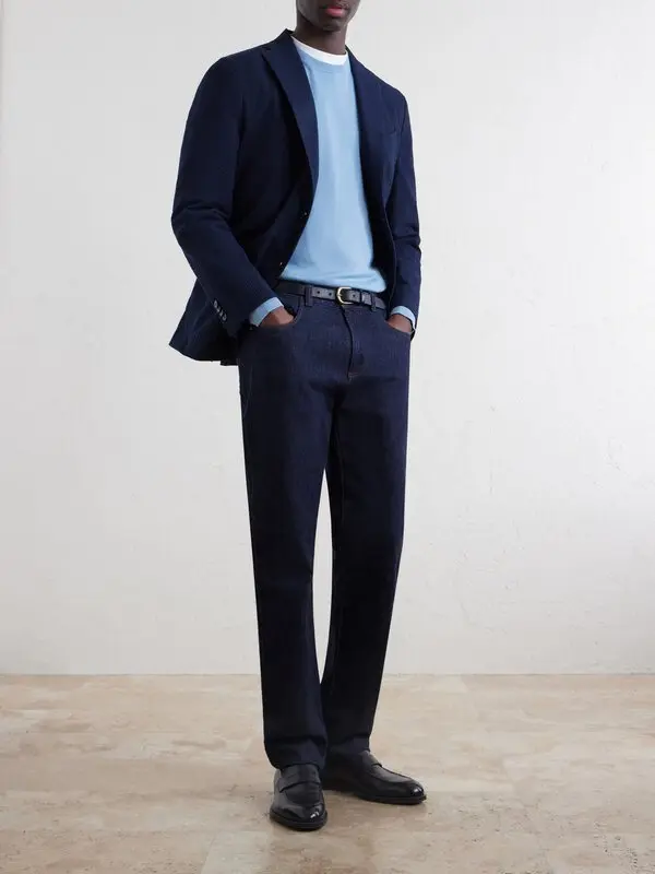 Boglioli Cotton-jersey Sweater - Blue