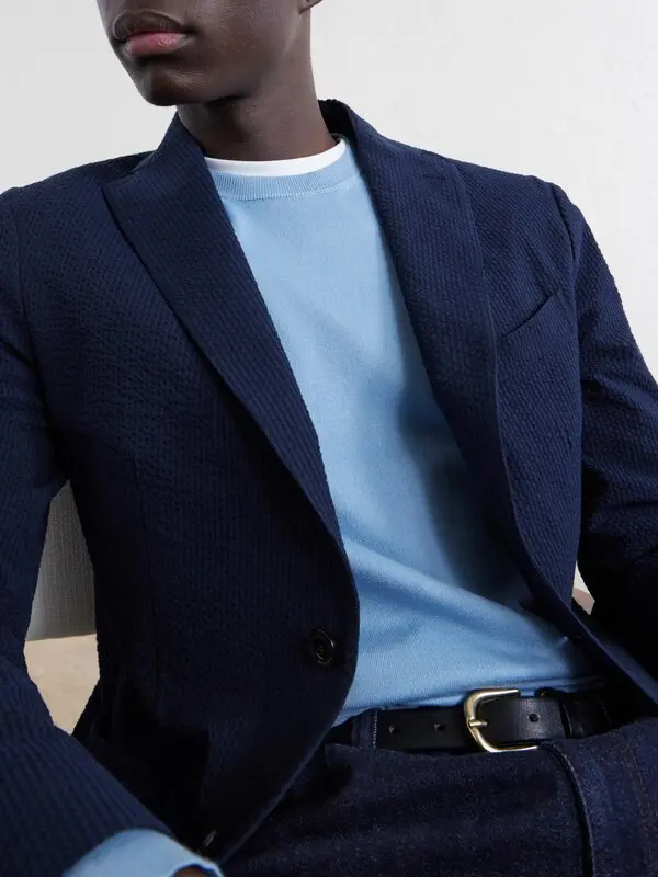Boglioli Cotton-jersey Sweater - Blue
