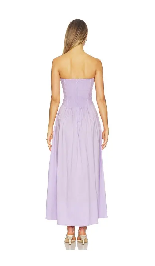 faithfull the brand purple dress FAITHFULL Vera Maxi Dress in Purple