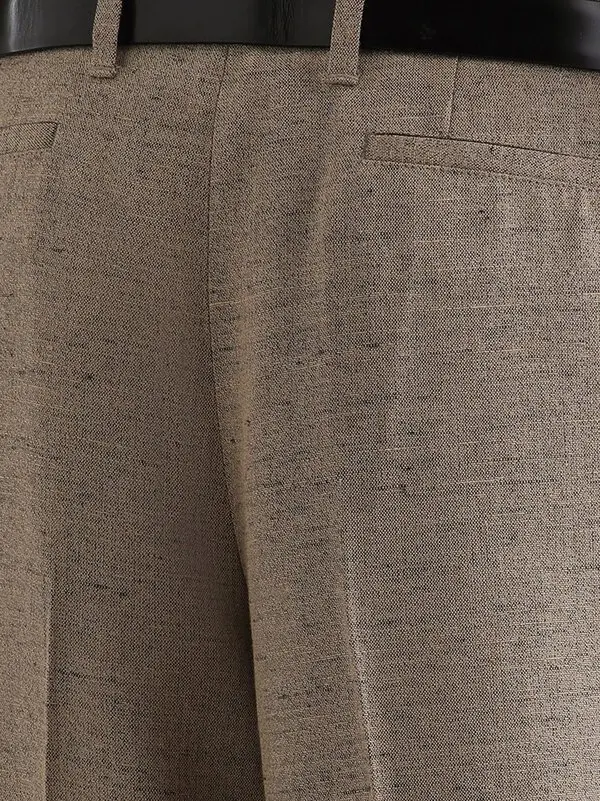 Dolce & Gabbana Mélange Trousers With Belt