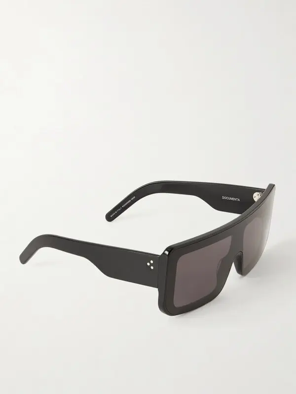 Rick Owens Documenta Square-frame Sunglasses - Black