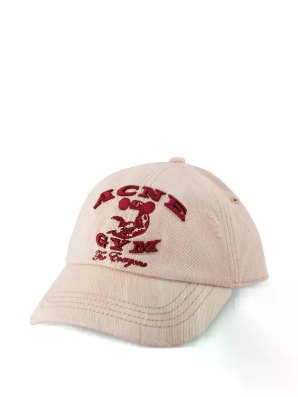 Acne Studios Logo-embroidered Cap - Pink