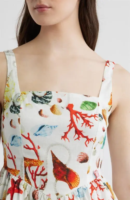 LAYERED WITH LOVE Giorgia Lace Inset Cotton Mini Sundress