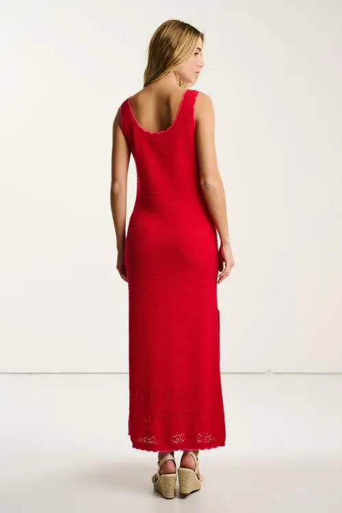Lisa Todd Cotton Dress With Scallop Details