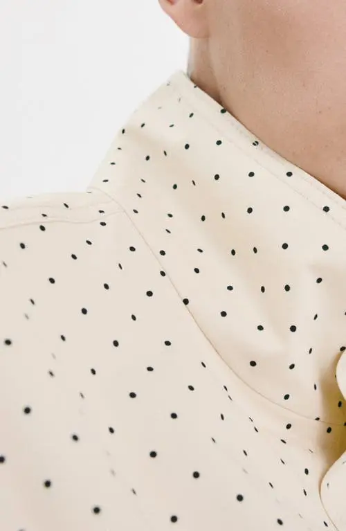 Mango Dots Cotton Jacket - Ecru