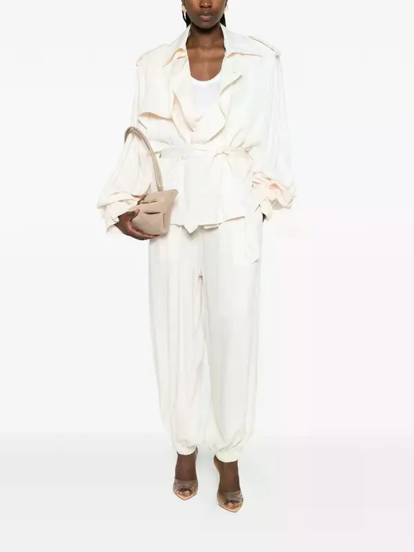 THE FRANKIE SHOP Elva Belted Trench Coat