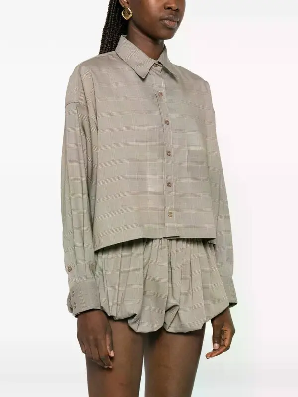 THE FRANKIE SHOP Arlen Boxy Shirt - Neutrals