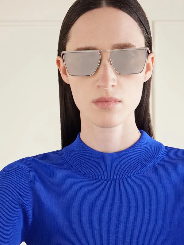 Oliver Spencer Jil Sander Aviator-style Sunglasses - Silver