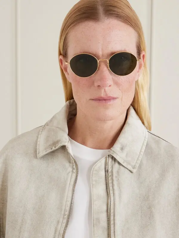 Oliver Spencer X Khaite 1994c Round Frame Sunglasses - Gold