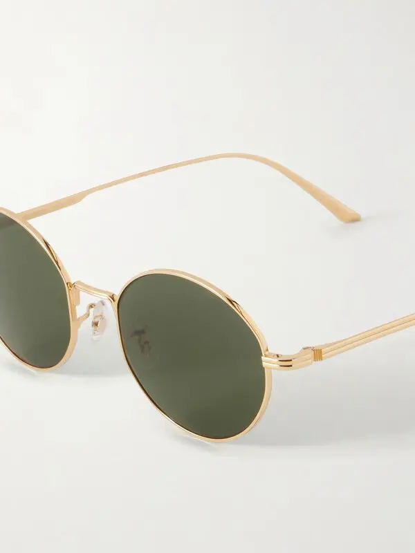 Oliver Spencer X Khaite 1994c Round Frame Sunglasses - Gold
