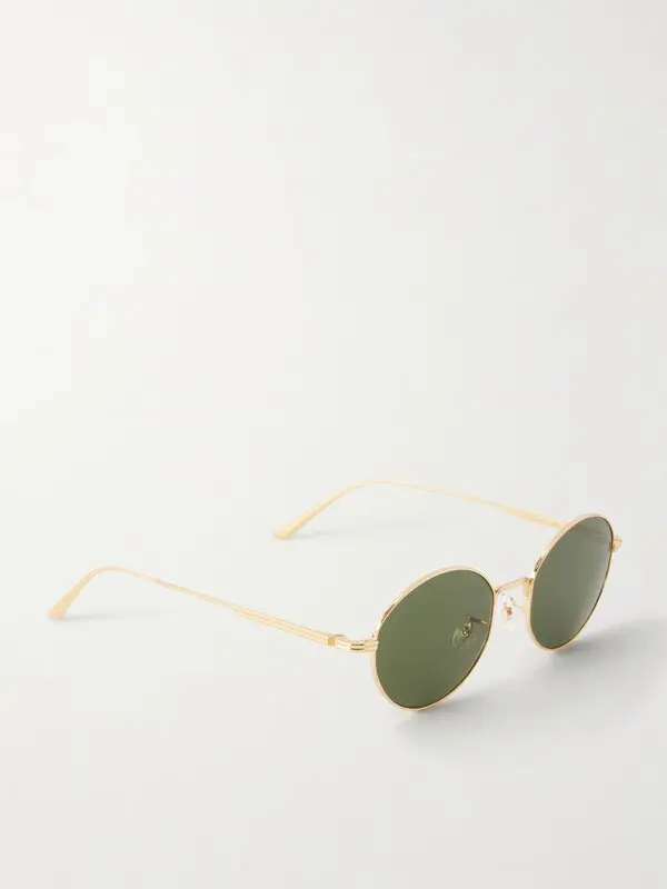 Oliver Spencer X Khaite 1994c Round Frame Sunglasses - Gold