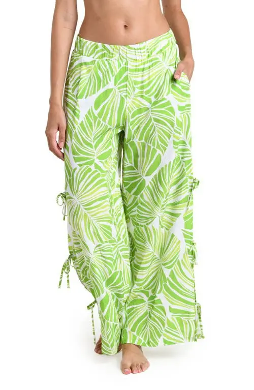 La Blanca Printed Cover-up Pants - Apple