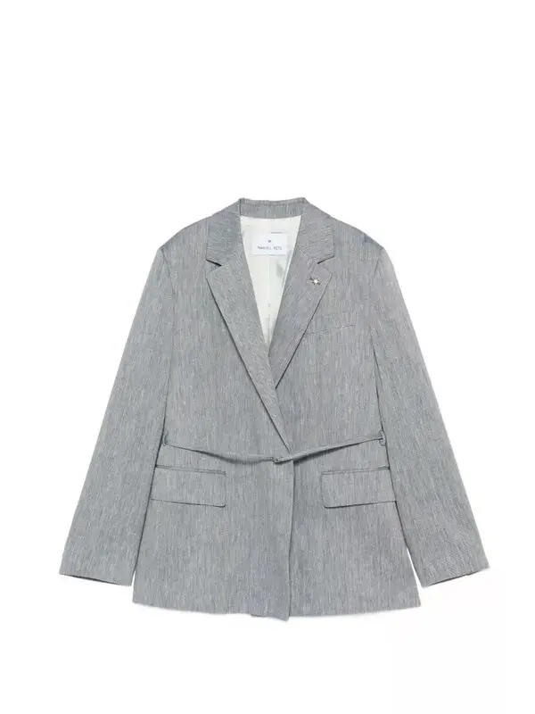 MANUEL RITZ Belted Lapel-collar Jacket
