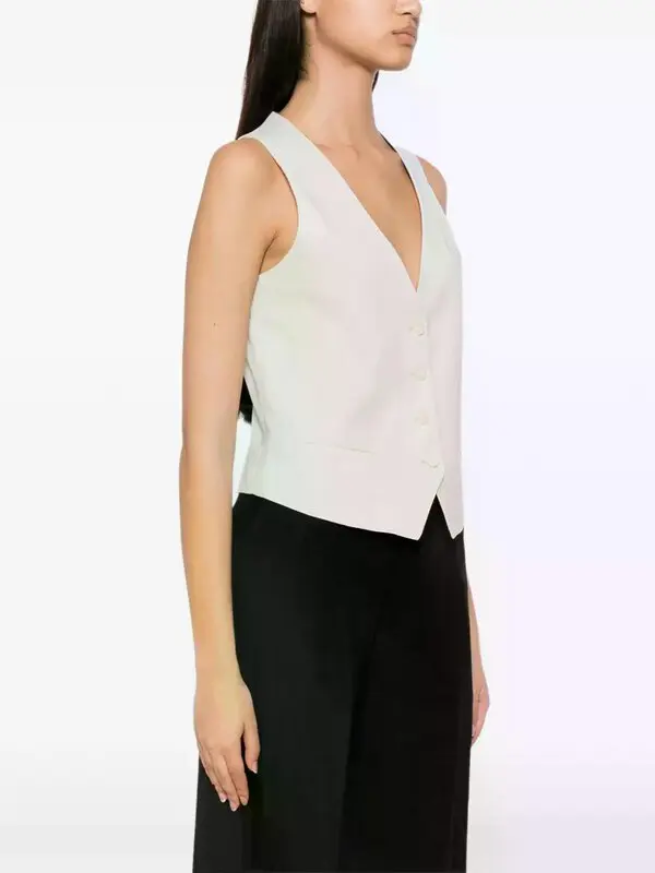 MANUEL RITZ V-neck Button-up Waistcoat