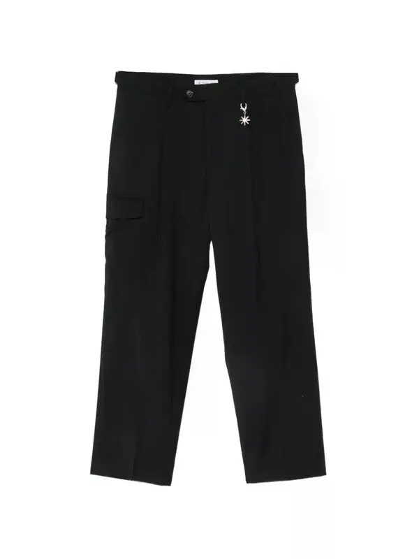 MANUEL RITZ Pleated Cargo Pants - Black