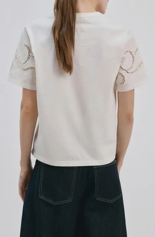 Mango Openwork Embroidered Cotton T-shirt