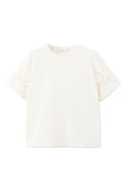 Mango Openwork Embroidered Cotton T-shirt