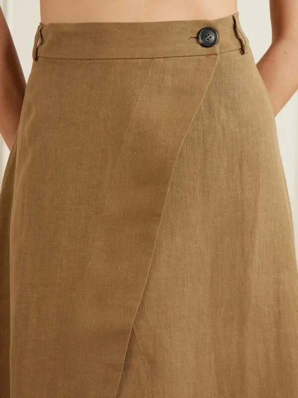 Le Kasha Raqi Linen Maxi Skirt