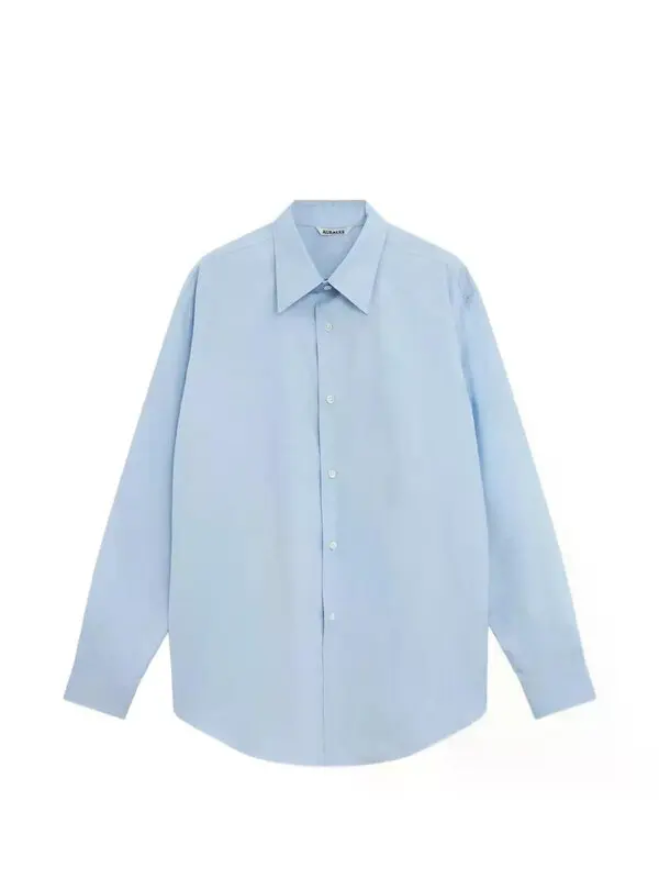 Auralee Long-sleeve Buttoned Shirt - Blue