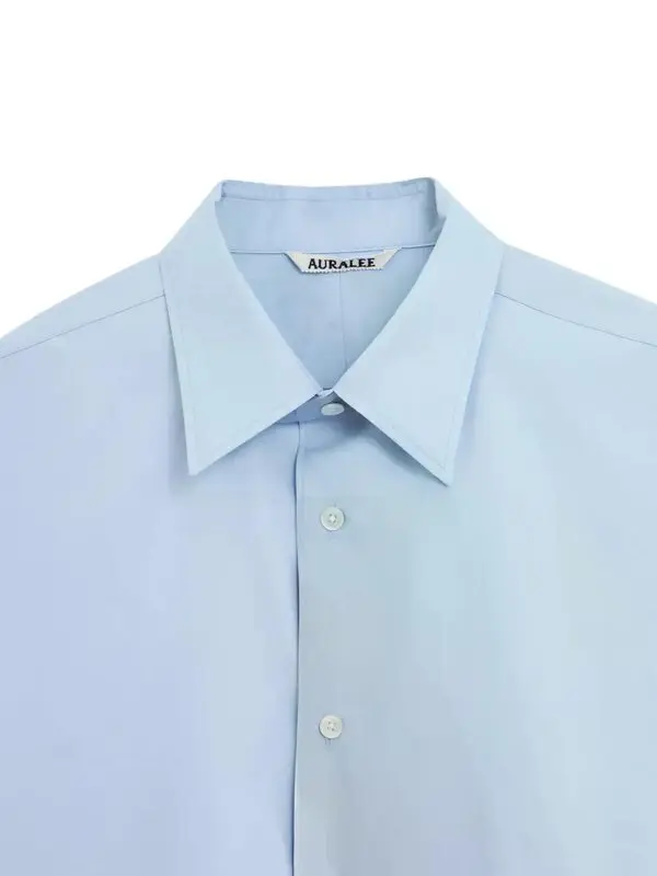 Auralee Long-sleeve Buttoned Shirt - Blue