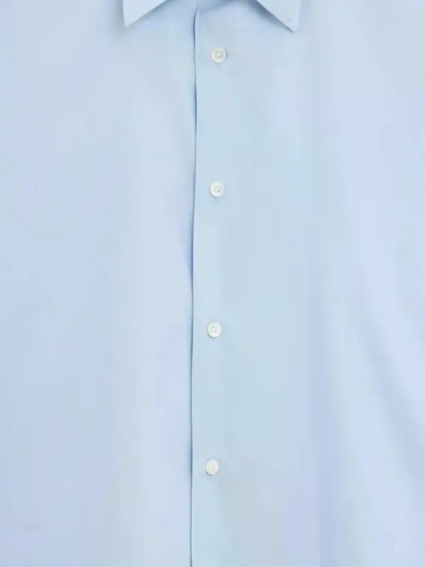 Auralee Long-sleeve Buttoned Shirt - Blue