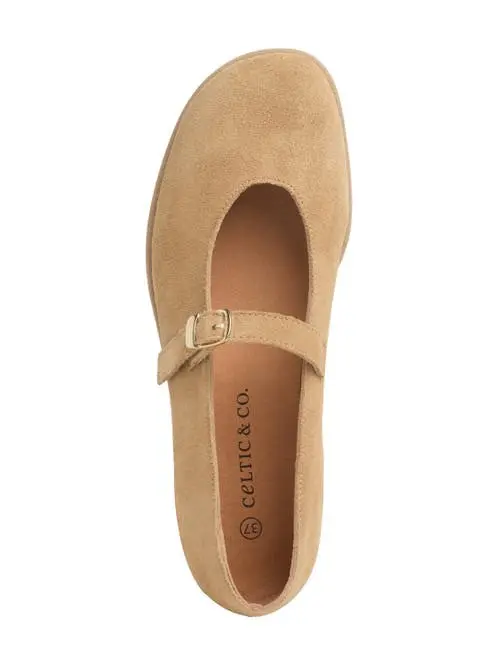 CELTIC & CO. Strap Detail Ballet Flats