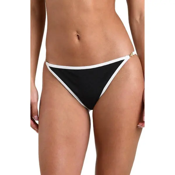 L'Agence Violet Bikini Bottom - Black