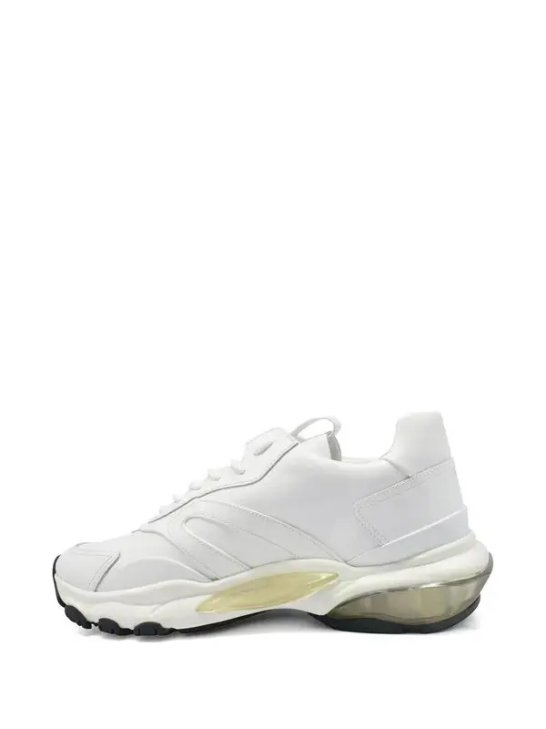 Valentino Garavani Leather Sneakers With Side Logo - White