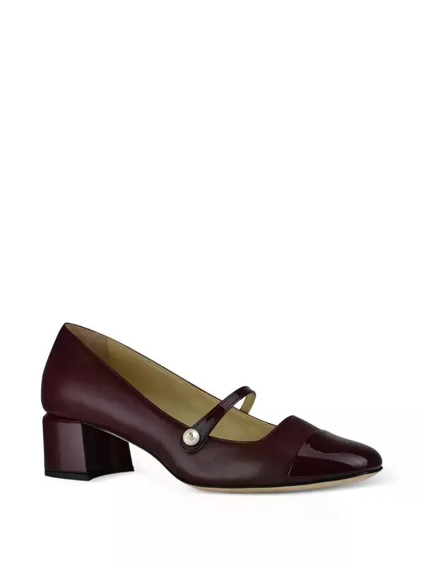 JIMMY CHOO Elisa Pearl Strap Pumps - Red