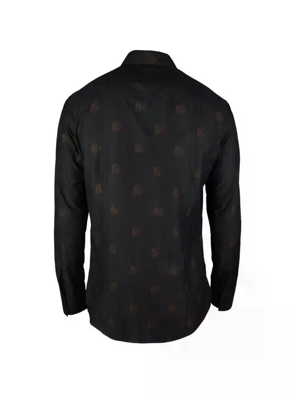 Philipp Plein Striped Skull-print Shirt