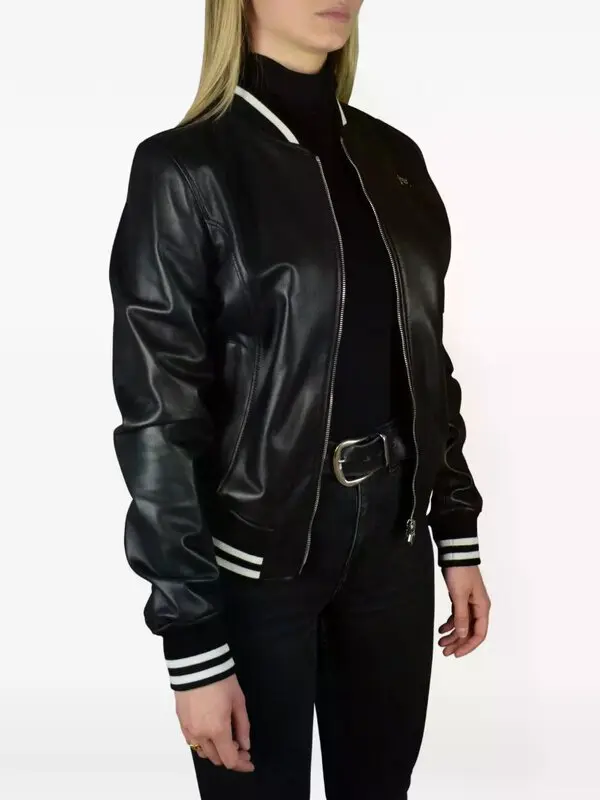 Philipp Plein Logo Detail Bomber Jacket