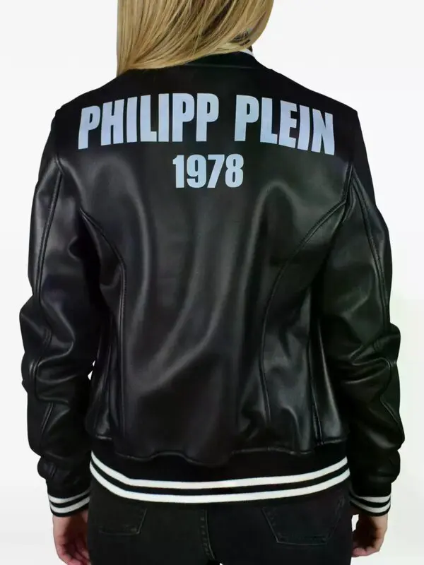 Philipp Plein Logo Detail Bomber Jacket
