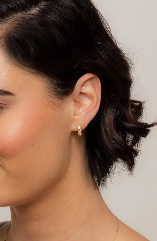 MIRANDA FRYE Dahlia Huggie Hoop Earrings