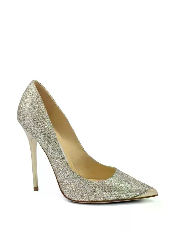 JIMMY CHOO Anouk Glitter Embellishment Pumps