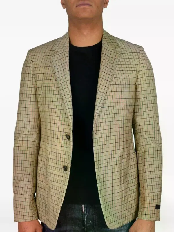 Prada Check-pattern Blazer