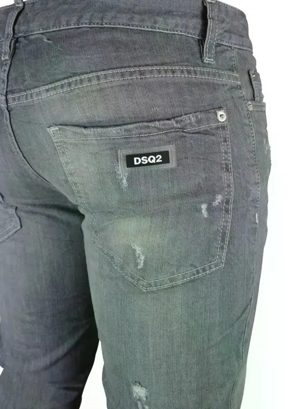 Dsquared2 Slim Fit Ripped Effect Jeans