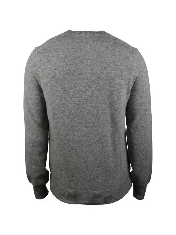 Comme Des Garçons V-neck Sweater With Heart Embellishment
