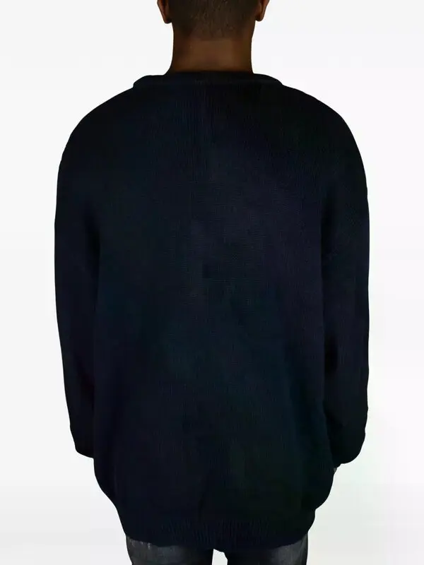 Balenciaga Logo-print Ribbed Crewneck Sweatshirt