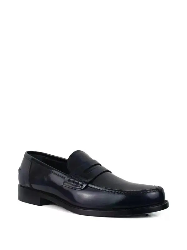 ALBERTO FASCIANI Shiny Leather Loafers