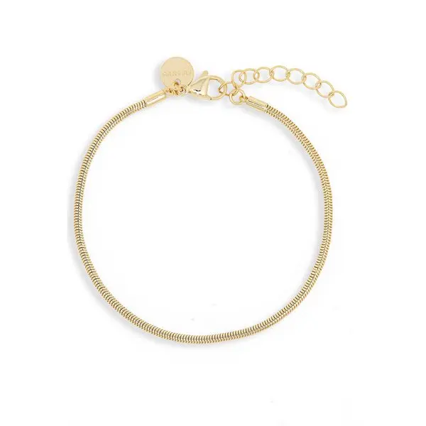 THE SIS KISS Sophia Snake Chain Bracelet - Gold