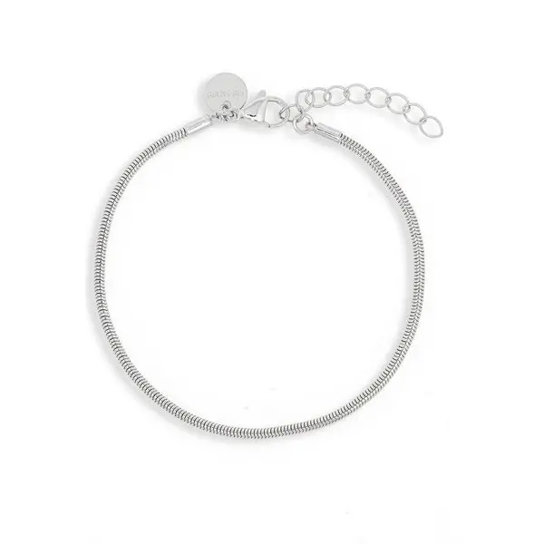 THE SIS KISS Sophia Snake Chain Bracelet - Silver