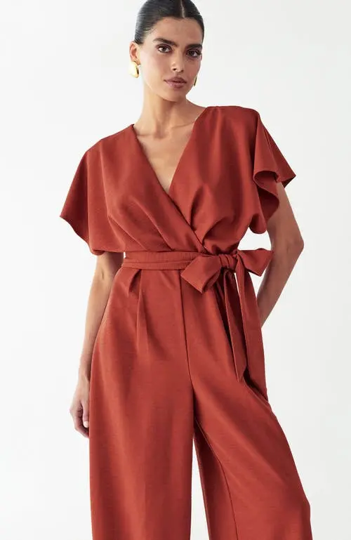 ST MRLO Hannah Wide Leg Jumpsuit - Copper