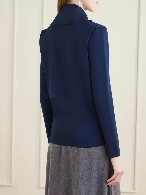 JIL SANDER Jersey Zip-up Sweater