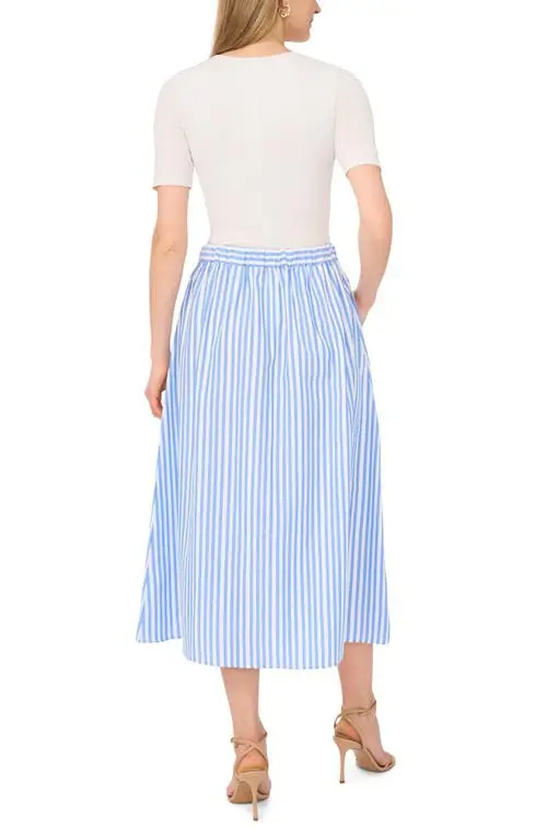 Vince Camuto Stripe Midi Skirt
