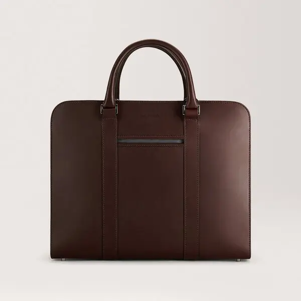 CARL FRIEDRIK Palissy Double Briefcase - Chocolate