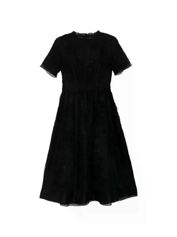 Shiatzy Chen Lace Midi Dress - Black